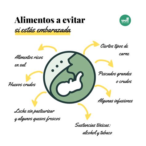 Alimentos prohibidos durante el embarazo Well Nutrición