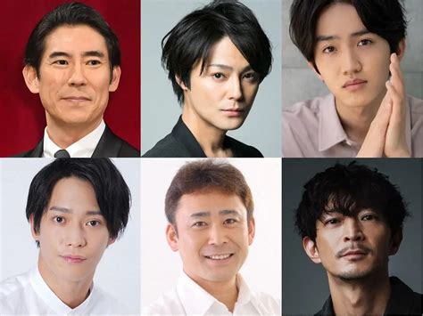 男女逆転の大奥を描くNHKドラマ10大奥 Season2に出演が決まった左上から時計周りに高嶋政伸木村了中川翼津田健次郎