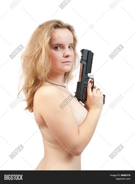 Sexy Naked Woman Gun Image Photo Free Trial Bigstock