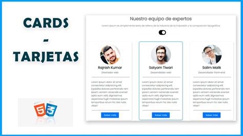 Como Hacer Cards Tarjetas Con Html Y Css YouTube