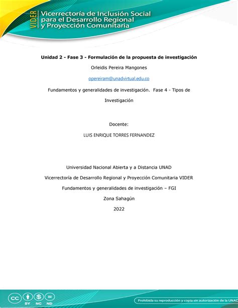 Unidad 2 Fase 3 Formulación de la propuesta de investigación edu