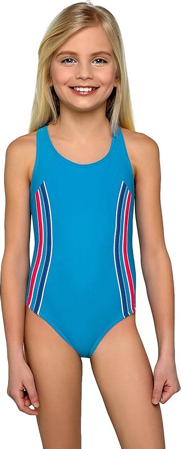 LORIN Mädchen Badeanzug DB I Blau 146 Amazon de Bekleidung