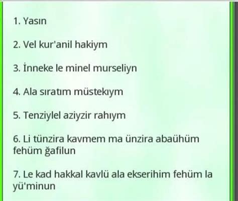 Yasin Suresi Latince Okunuşu ve Anlamı