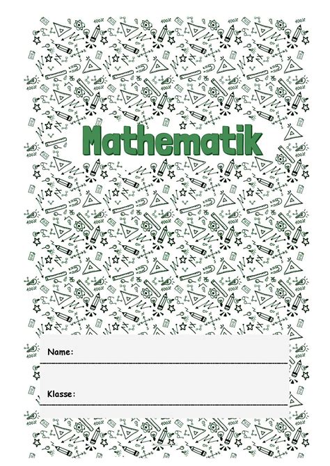 Mathedeckblatt Mathe Deckblatt Deckblatt Schule Bullet Journal My Xxx