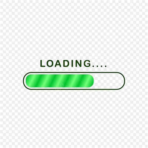 Loading Progress Bar Vector Art PNG Editable Green Loading Bar Screen