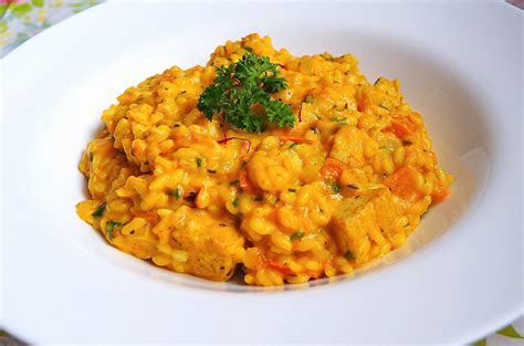 Risotto z kurczakiem i pieczoną dynią