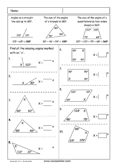 Angles Problem Solving Mathematics Skills Online Interactive Activity