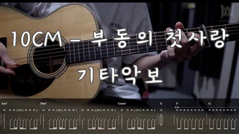 342 10CM 부동의 첫사랑 Guitar Tab YouTube
