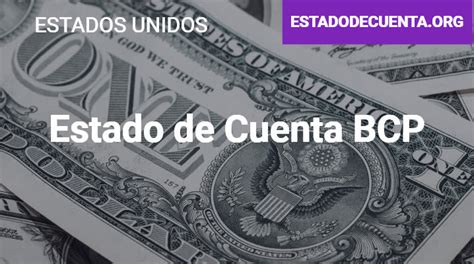Estado de Cuenta BCP cómo Consultarlo Visa y MÁS