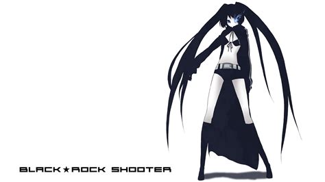 Wallpaper Id 157034 Black Rock Shooter Series Simple Background Black Rock Shooter Long