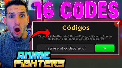 16 CODIGOS DE ANIME FIGHTERS CODES ROBLOX YouTube
