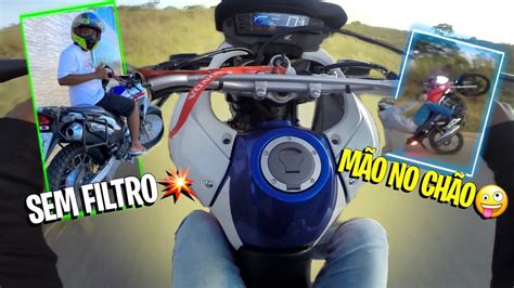 TIREI O FILTRO DA XRE 300 E FUI NA RUA DO GR4U YouTube