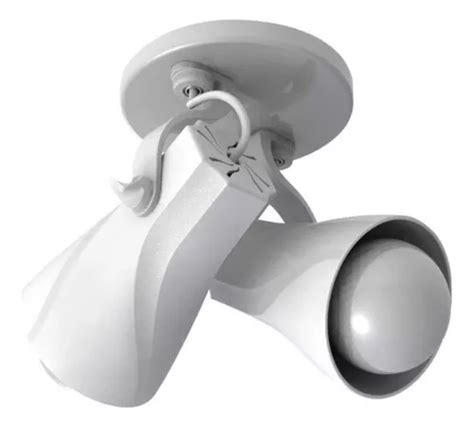 Kit Spot De Sobrepor Octa Duplo Branco Direcion Vel