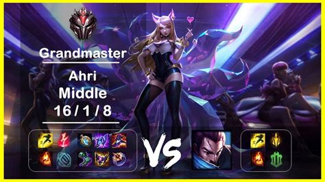 Middle Ahri Vs Yasuo KR Grandmaster Patch 12 4 YouTube