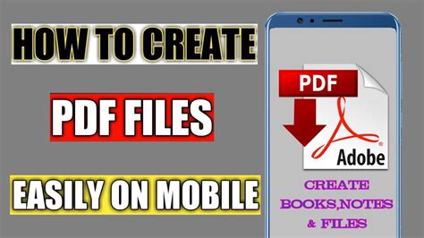 how to make pdf file in mobile phone mobile se pdf file kaise banaye youtube