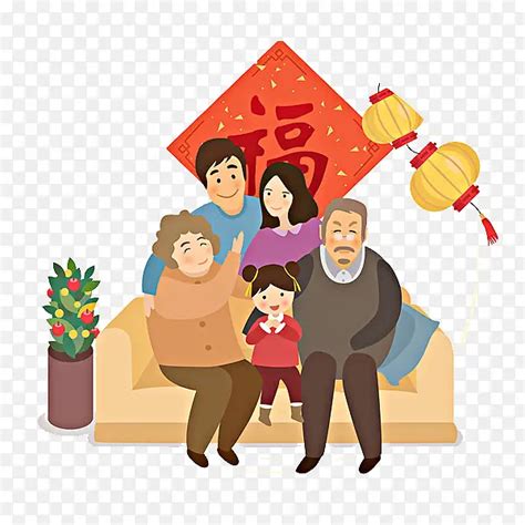 卡通手绘创意全家福PNG图片素材下载 图片编号ynvprrnb 免抠素材网