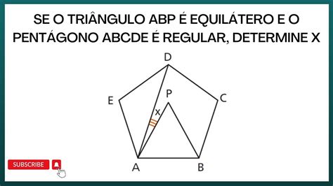 Geometria Plana Pent Gono Regular E Tri Ngulo Equil Tero Youtube