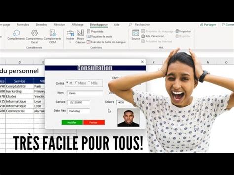 Excel VBA Créér un formulaire de saisie professionnel sur Excel