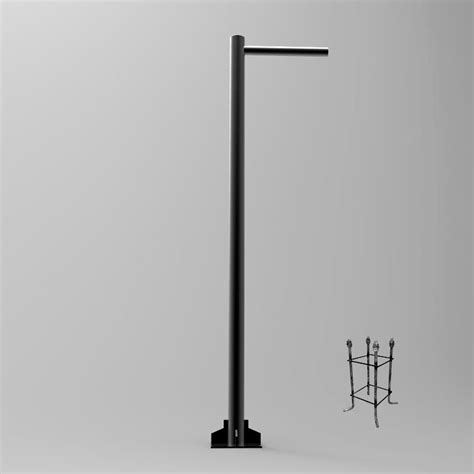 Poste metálico tubular 1 brazo DKPOSTES