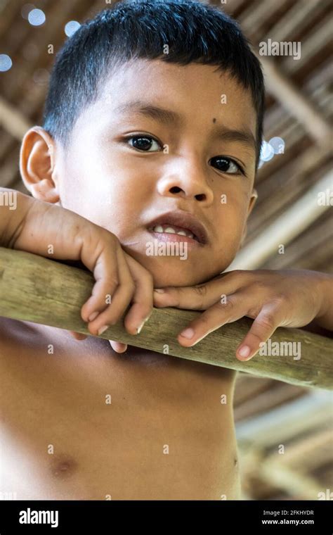 Indigenous Bora Tribe Of The Peruvian Amazon Stock Photo Alamy