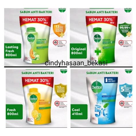 Jual Dettol Refill 800ml Body Wash Sabun Mandi Shopee Indonesia