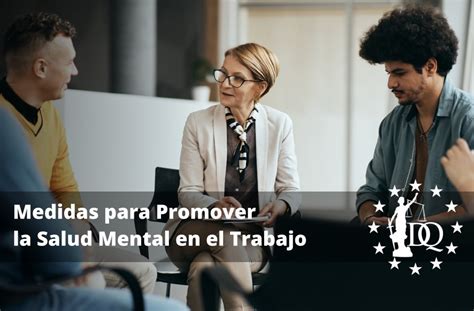 Medidas Para Promover La Salud Mental En El Trabajo