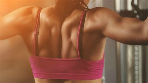 Toned Back Muscles Women