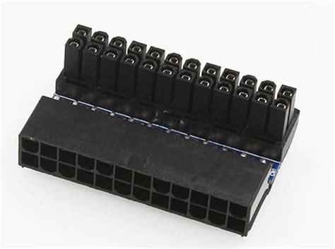 Adaptateur ATX 24 Broches Femelle vers mâle à Angle Droit 24 Broches