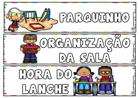 Fichas De Rotina Para Imprimir LEARNBRAZ