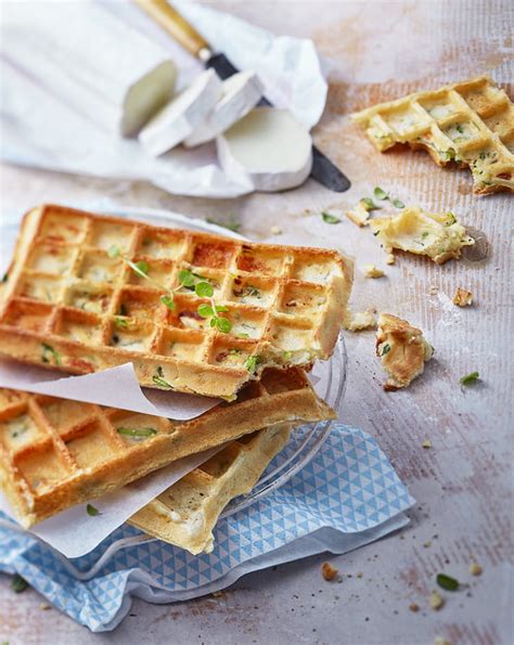 Recette De Gaufres Aux Courgettes Thym Et Chavroux