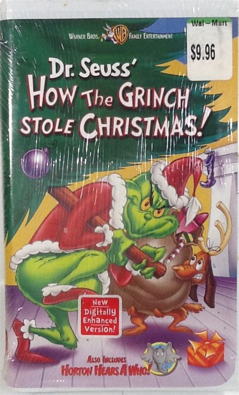 Factory Sealed Dr Seuss How The Grinch Stole Christmas Vhs Boris