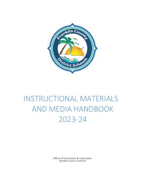 Fillable Online Instructional Materials And Media Handbook Connect