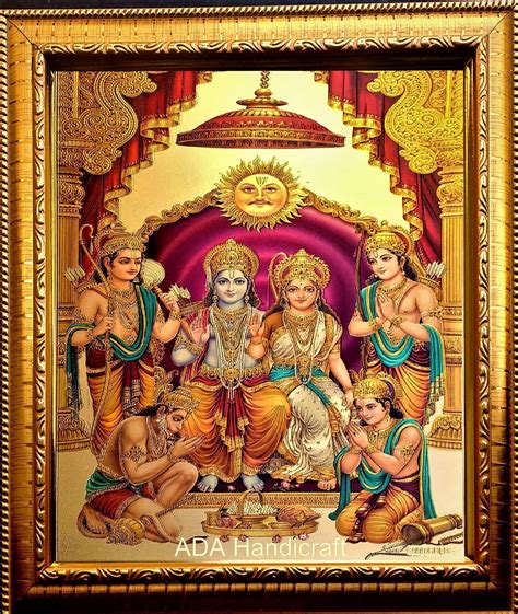 Buy ADA Handicraft Premium Shri Ram Sita MATA Lakshmana Ji With Hanuman