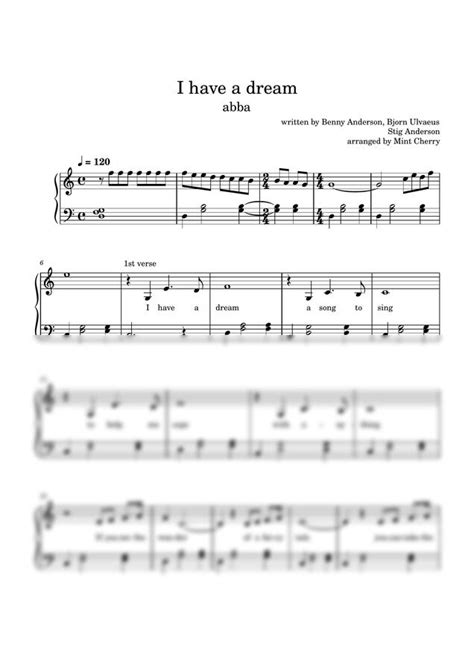 Abba I Have A Dream By Mint Cherry
