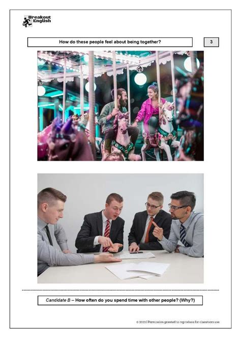 First FCE Speaking Part 2 Pictures Breakout English Speaking
