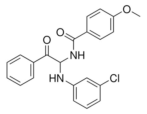 N 1 3 CHLORO PHENYLAMINO 2 OXO 2 PHENYL ETHYL 4 METHOXY BENZAMIDE