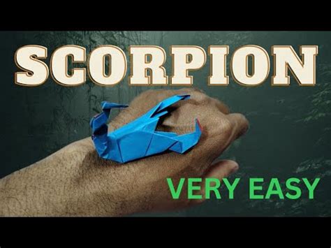 Quick Origami Scorpion Tutorial Youtube
