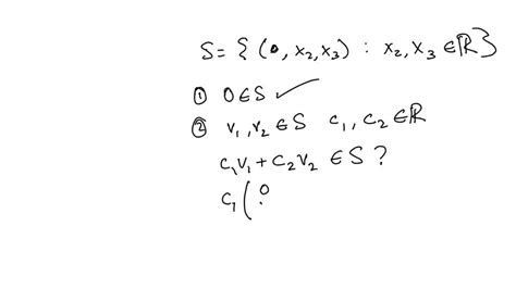 solved let w be the set of all points from r 3 of the form 0 x2 x3 is this a subspace of r 3
