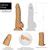BMS Naked Addiction 8 Silicone Dual Density Dildo Caramel
