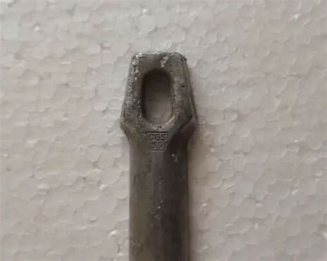 TACHE DE TENTE originale allemande de la Wehrmacht marquée MAKER CGS 39