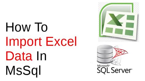 how to import excel data in mssql coding faster