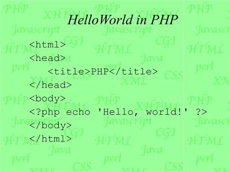 ppt php powerpoint presentation free download id 4571255