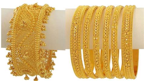 Latest Gold Bangles Designs 2020 Gold Kangan Design Gold Bangles