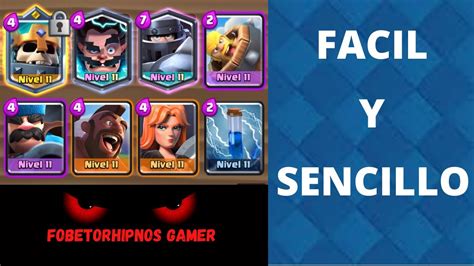 EL MEJOR MAZO PARA EL DESAFIO DEL REY ESQUELETO CLASH ROYALE 2021 GANA
