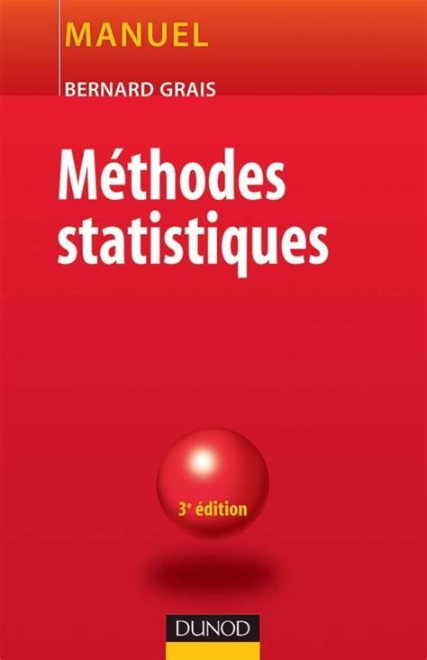 Méthodes statistiques Livre Statistique Probabilités Mathématiques