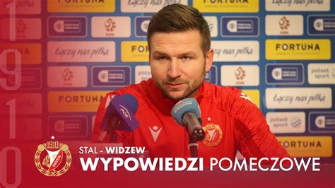 Wypowiedzi Po Meczu Stal Mielec Widzew D Youtube