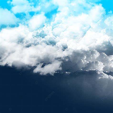 голубое облачное небо прозрачный фон PNG Cloudscape синий