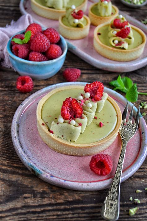 Ma Lane Tartaletki Z Ganache Pistacjowym I Fru Elin Malinow Pysznie