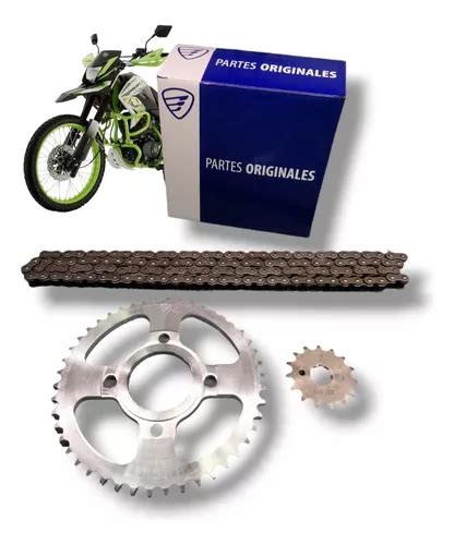 Kit Arrastre Sprocket Engrane Cadena Dm200 250 F0203ks24 Envío gratis