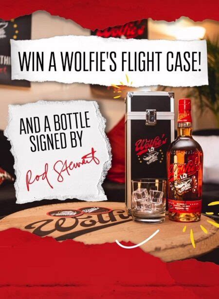 Win A Wolfies Bottle Signed By Sir Rod Stewart Inside A Bespoke
